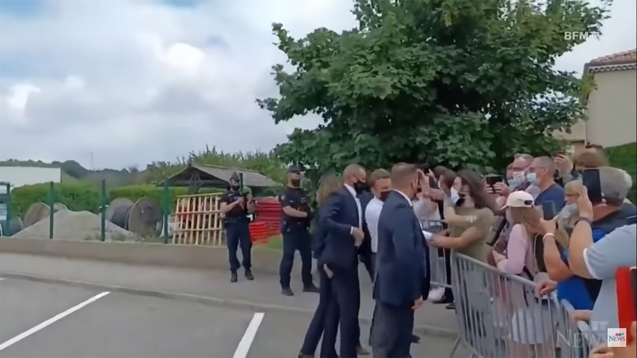 French President Gets Slapped